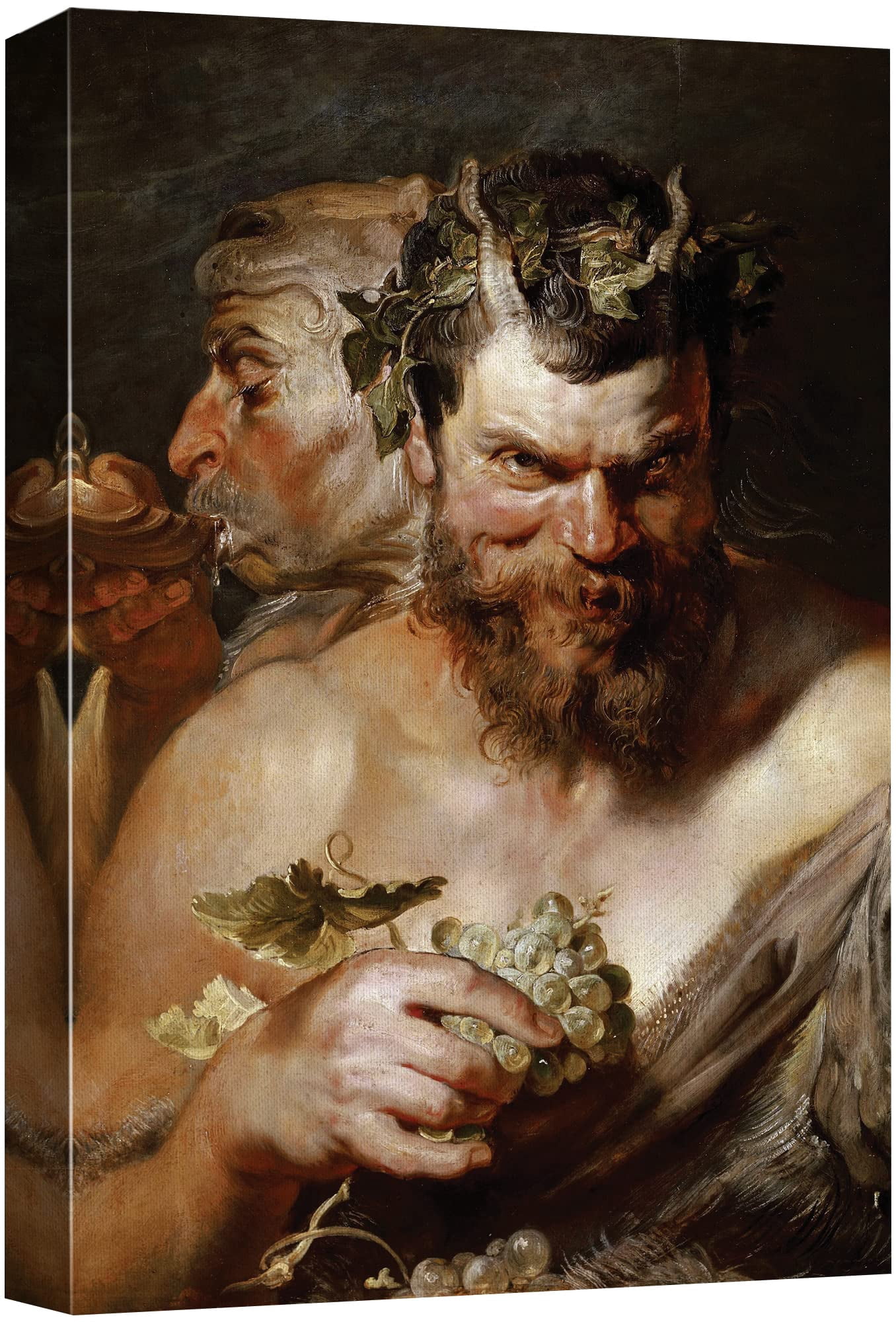 wall26 - Oil Painting of Two Satyrs by Peter Paul Rubens in 1618-19 ...