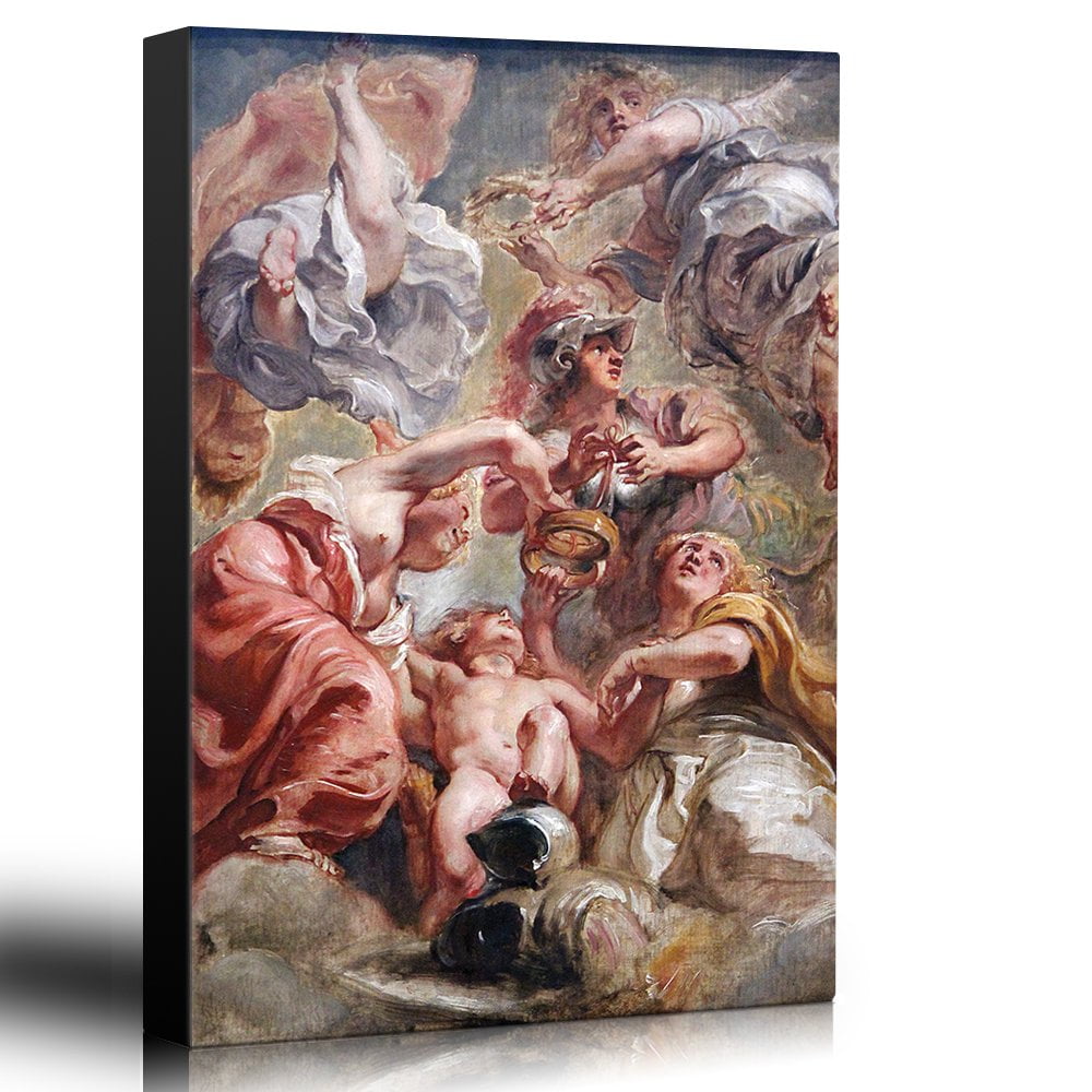 wall26 - Oil Painting of Minerve Et Lamour by Peter Paul Rubens ...