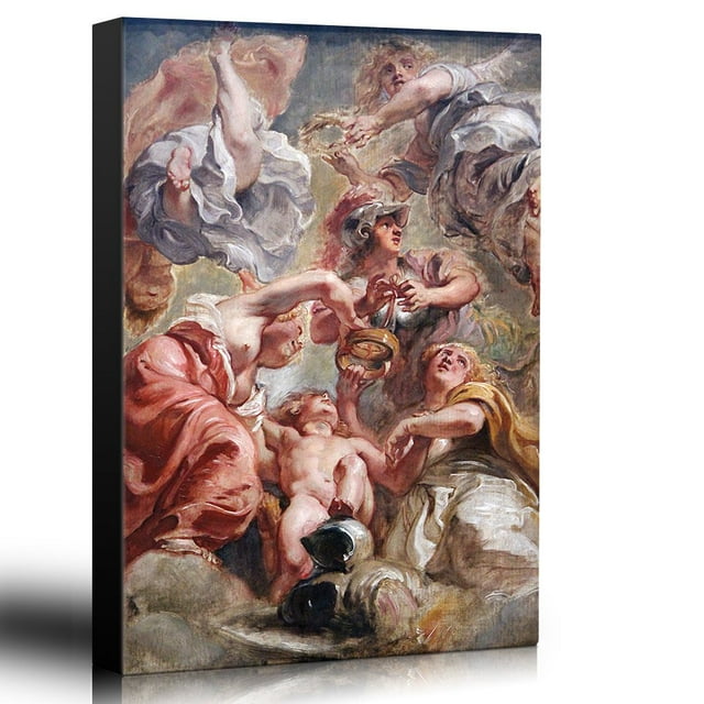 wall26 - Oil Painting of Minerve Et Lamour by Peter Paul Rubens ...