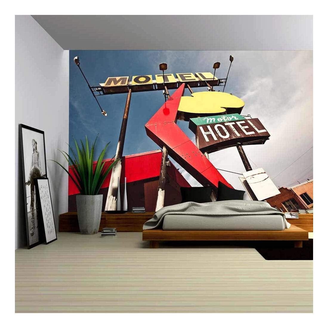 wall26 - Old Motel Sign on Route 66 USA - Canvas Art Wall Decor - 66 ...