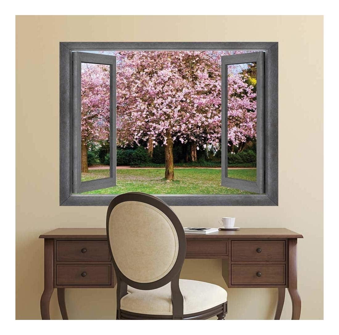 wall26 - Open Window Creative Wall Decor - Center Focus onto a Gorgeous ...