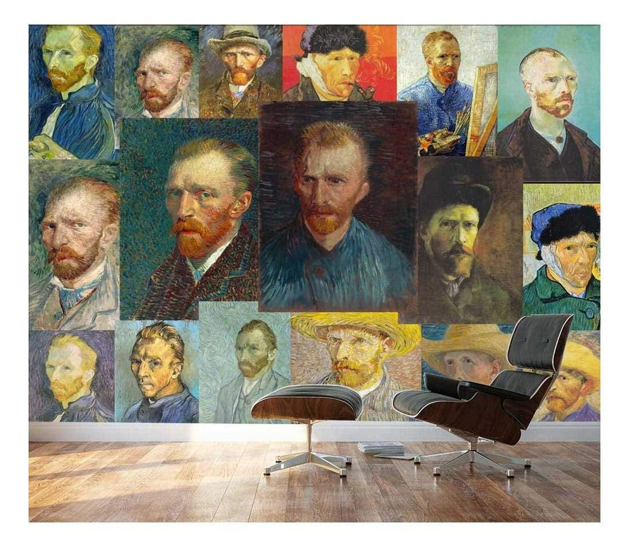 wall26 - Peel and Stick Wallpapaer - Self Portrait Paintings Collage by ...