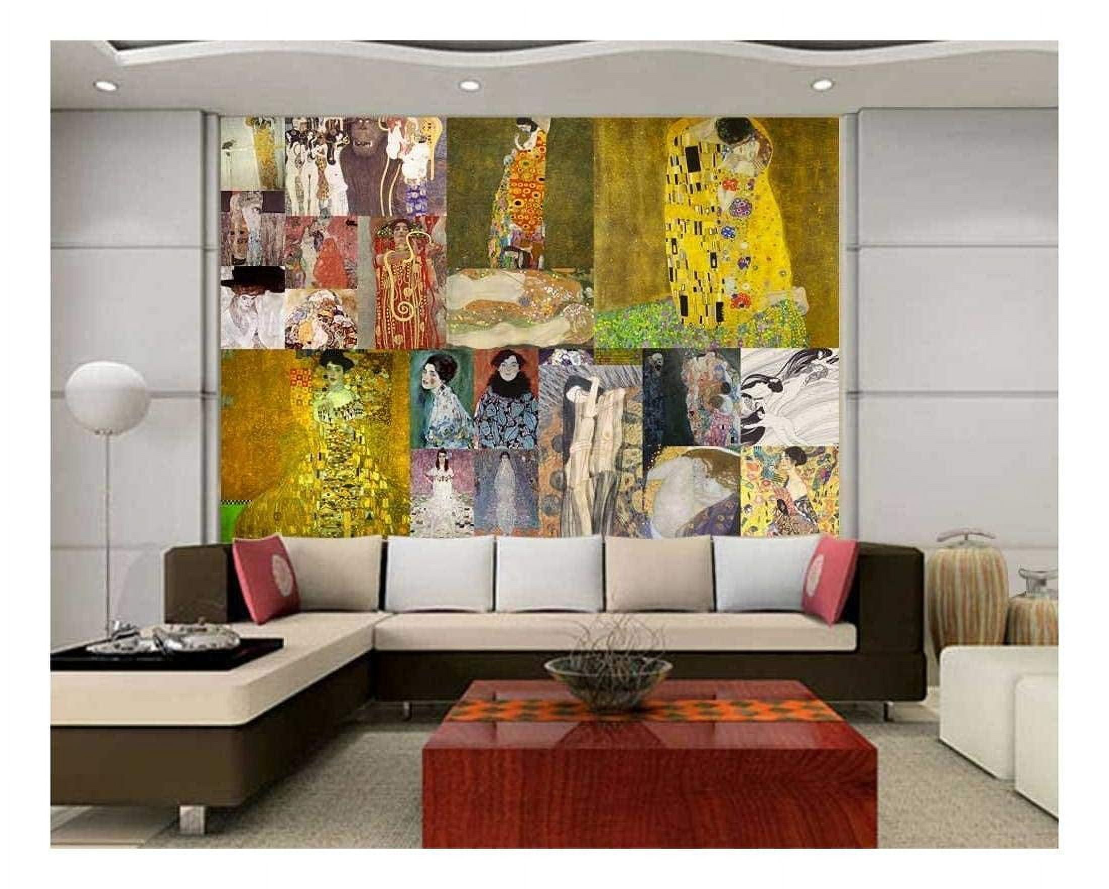 wall26 - Peel and Stick Wallpapaer - Famous Paintings Collage by Gustav ...