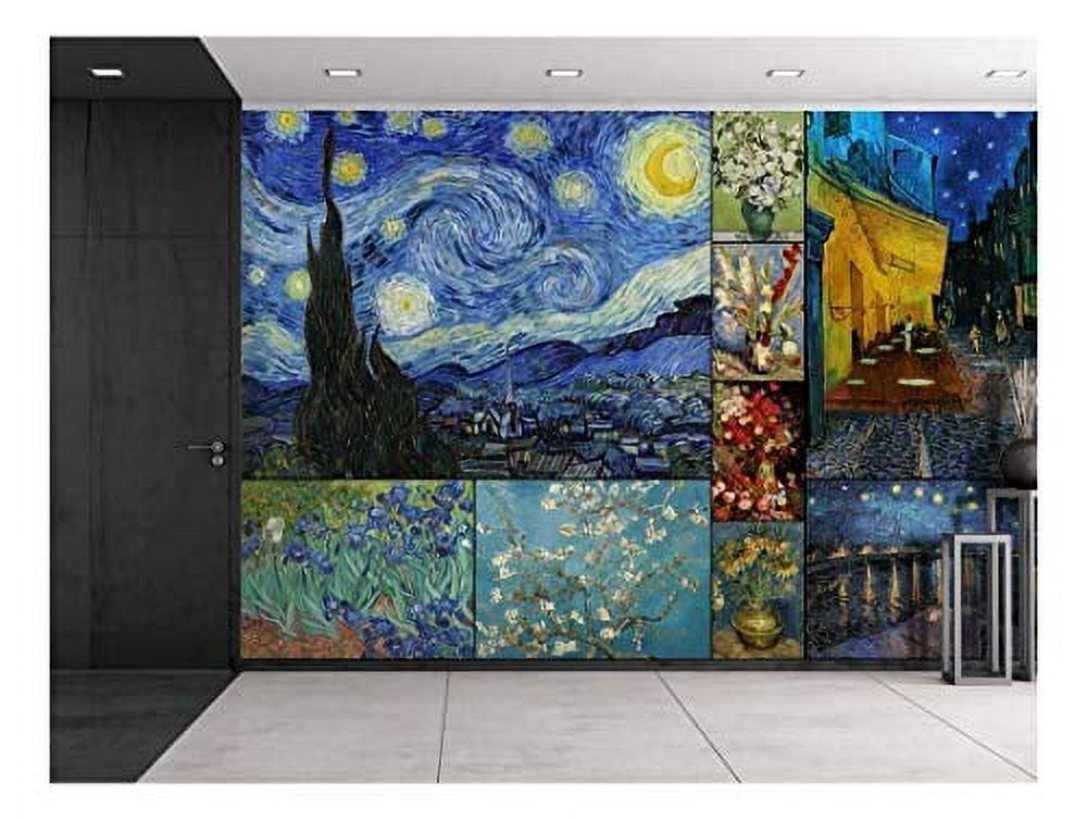 wall26 - Peel and Stick Wallpapaer - Famous Paintings Collage by ...