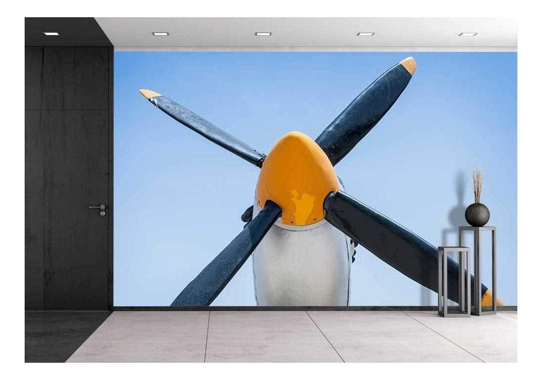 wall26 - Propeller and Engine of Vintage Airplane - Removable Wall ...