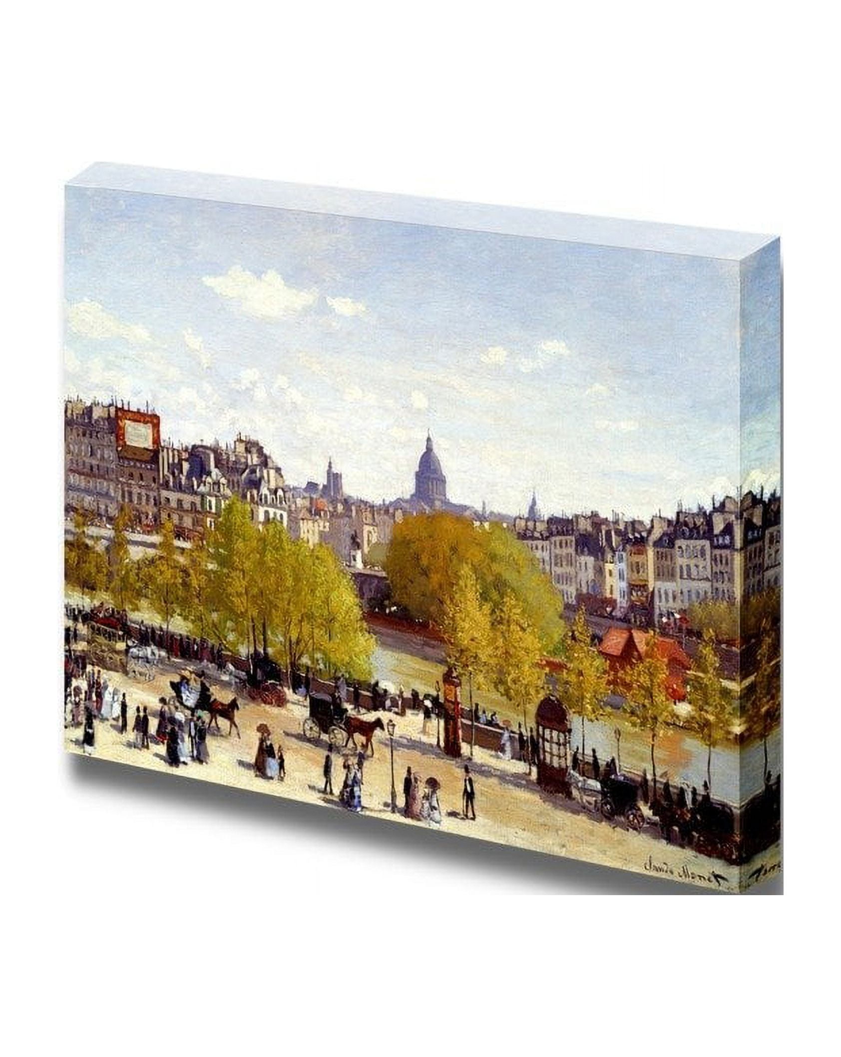 wall26 - Quai du Louvre,1867 by Claude Monet - Canvas Print Wall Art ...
