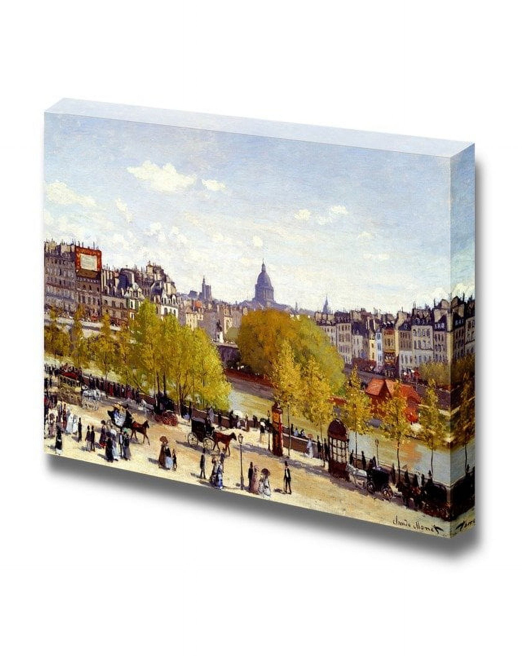 wall26 - Quai du Louvre,1867 by Claude Monet - Canvas Print Wall Art ...