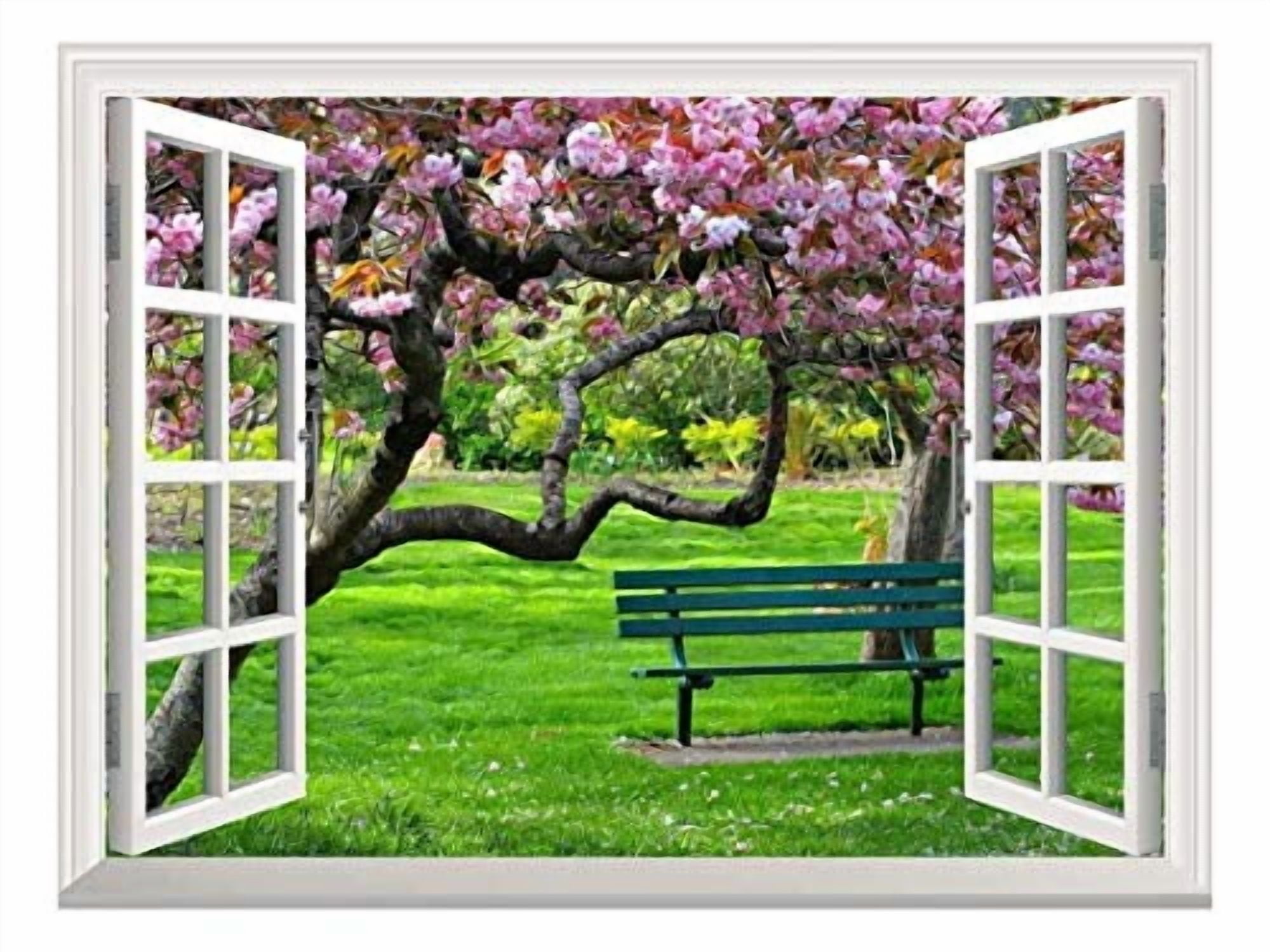 wall26 Removable Wall Sticker/Wall Mural - Cherry Blossom in Spring ...