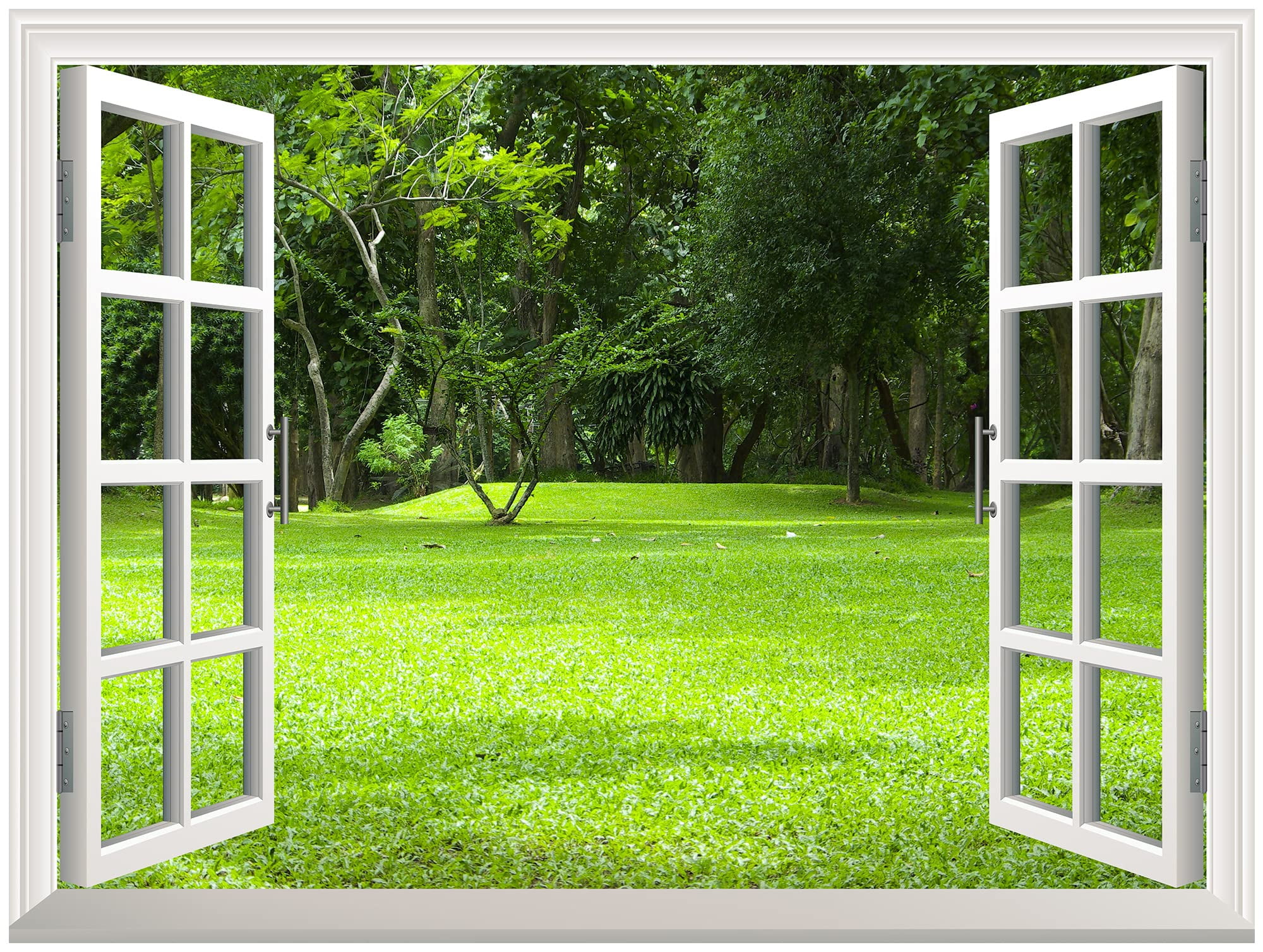 wall26 Removable Wall Sticker/Wall Mural - Garden Green Grass ...