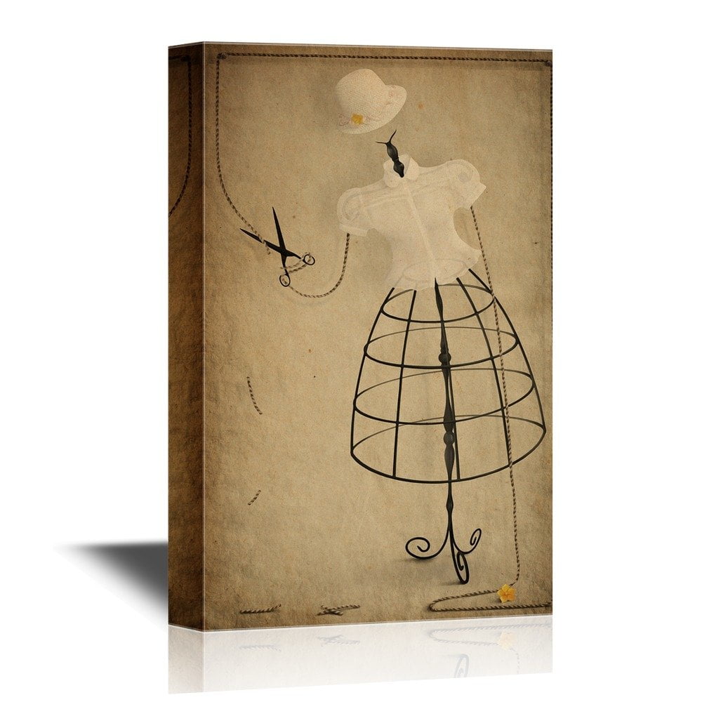 wall26 - Retro Style Canvas Wall Art - Model - Vintage Style Giclee ... wall26 - Retro Style Canvas Wall Art - Model - Vintage Style Giclee ...