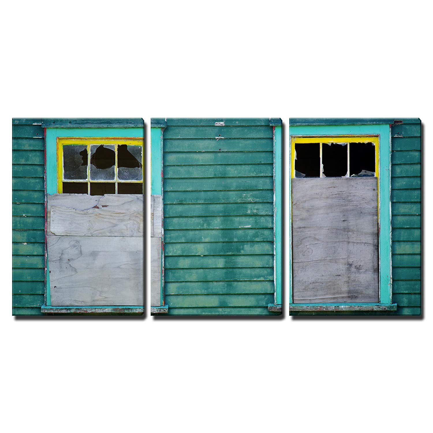 wall26 - Rustic Old Farm House Windows - Canvas Art Wall Art -16"x24"x3 ...