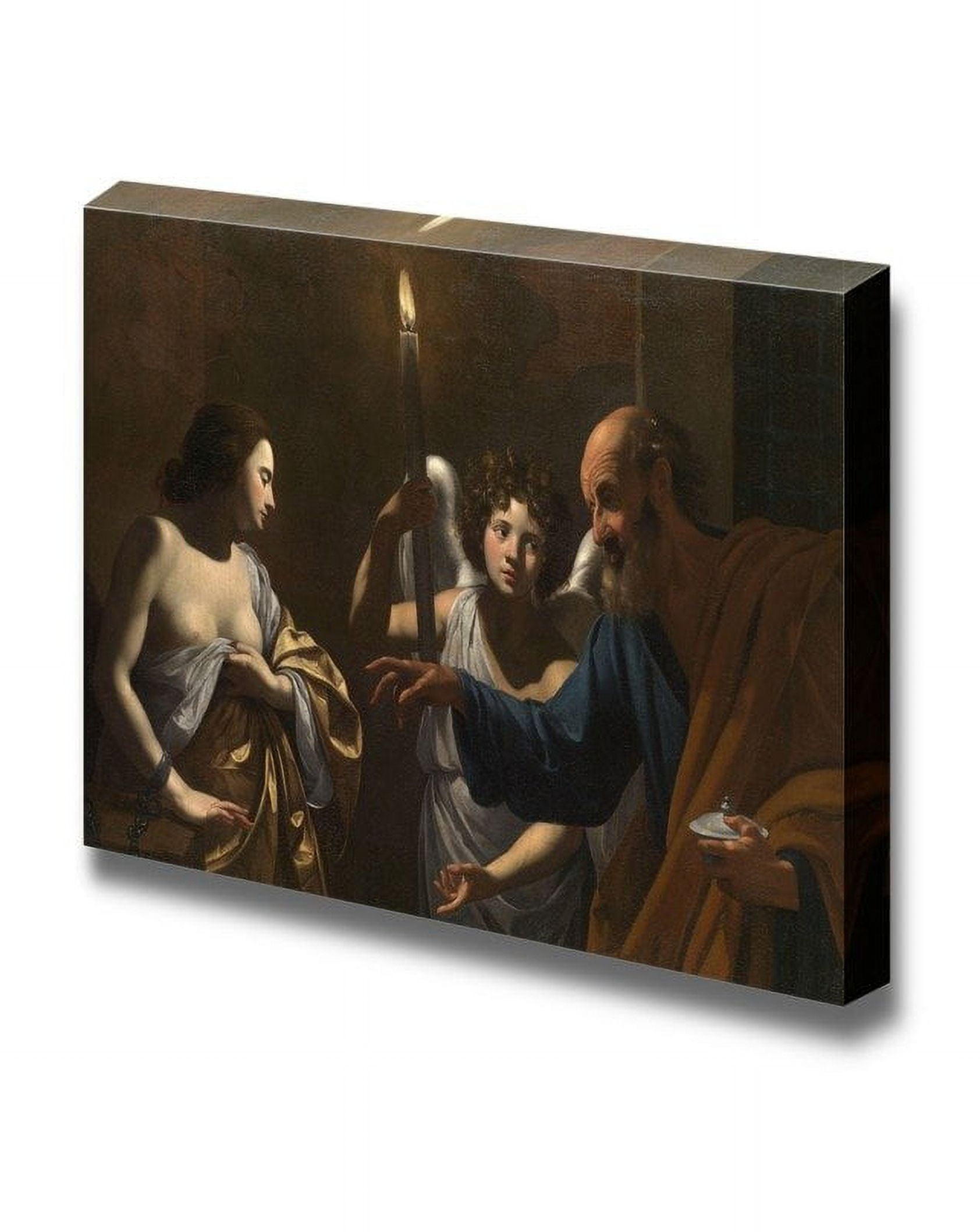 wall26 - Saint Peter Visiting Saint Agatha in Prison by Simon Vouet ...