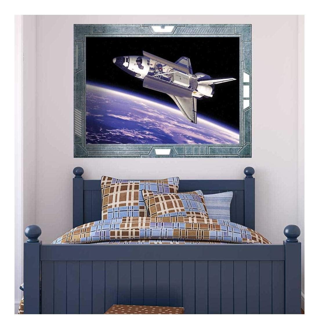 wall26 - Science Fiction ViewPort - Decal - A View of The Space Shuttle ...