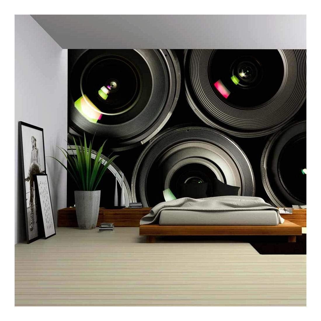 wall26 - Set of DSLR Lenses Close Up - Canvas Art Wall Mural Decor - 66 ...