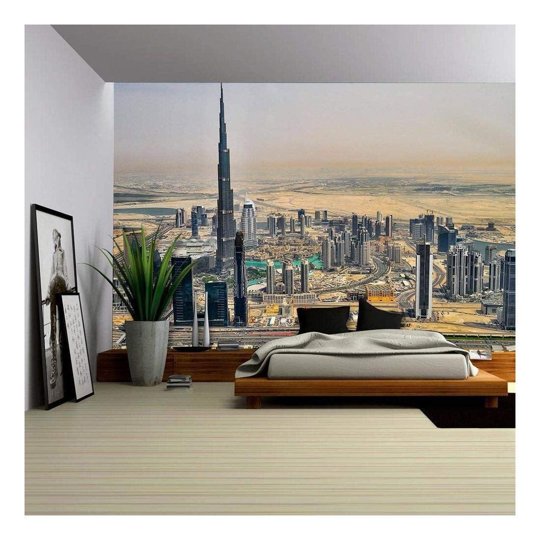 wall26 - Skyscraper in The Desert City - Removable Wall Mural | Self ...
