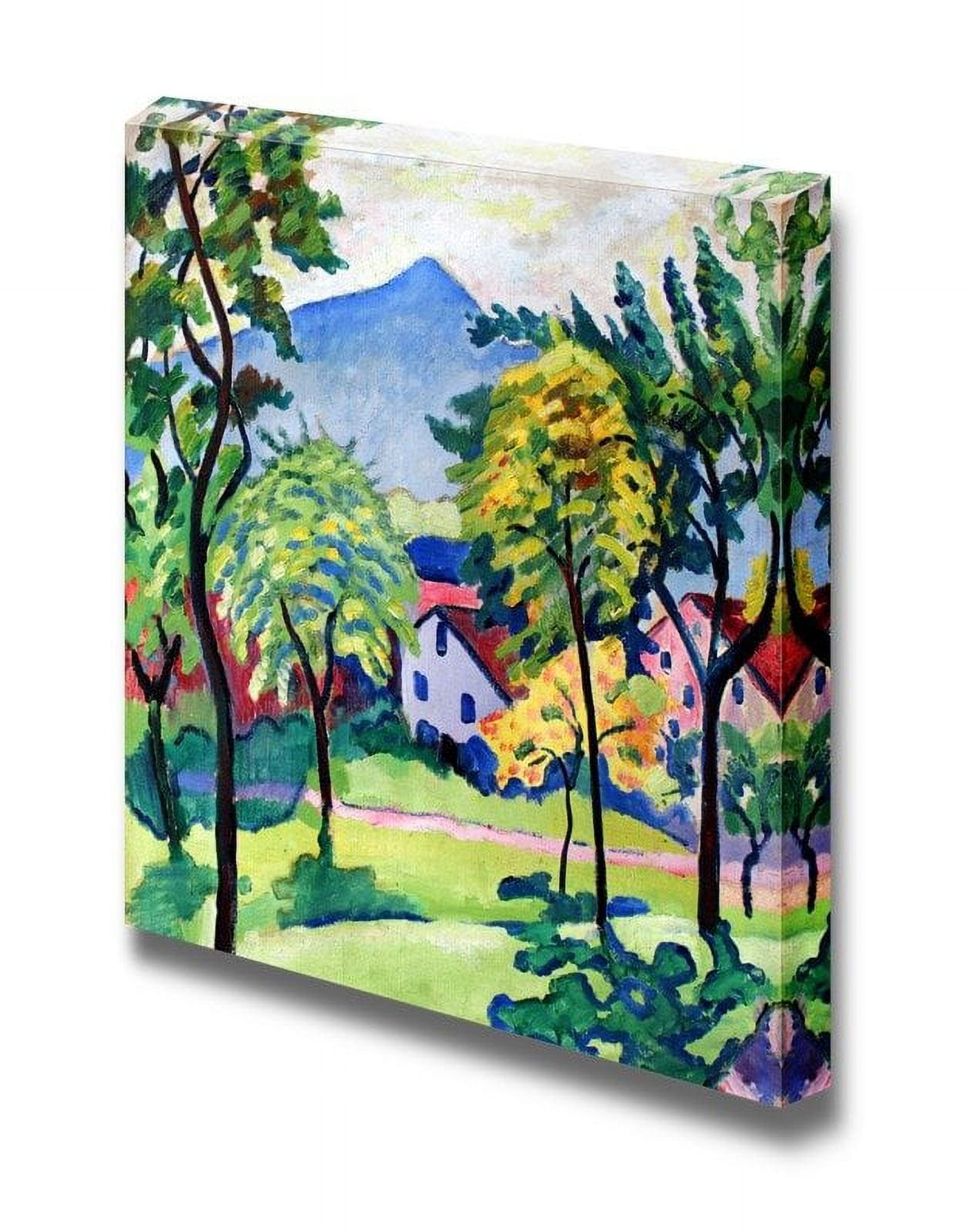 wall26 - Tegernsee Landscape by August Macke - Canvas Print Wall Art ...
