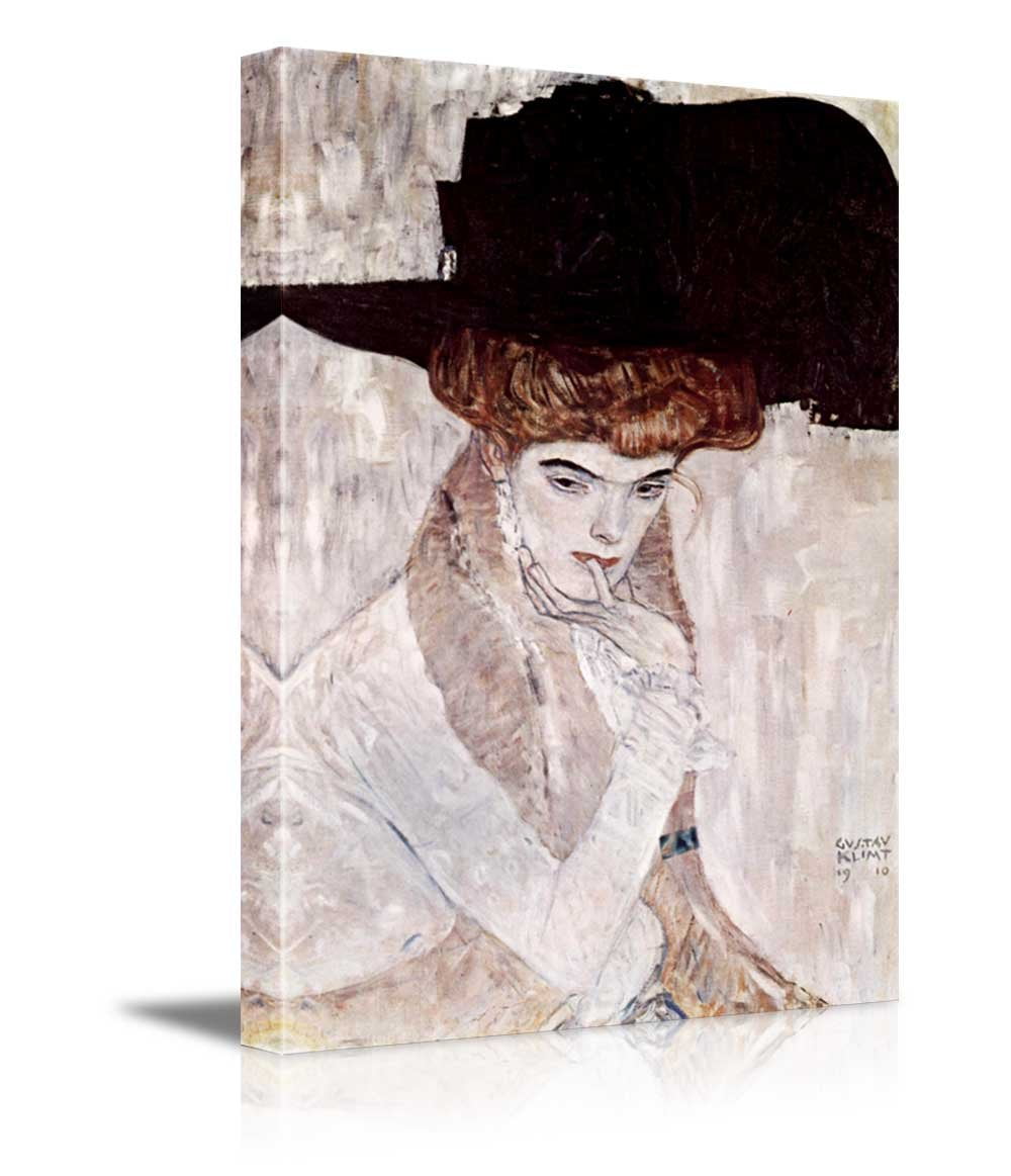 wall26 The Black Feather Hat by Gustav Klimt - Austrian Symbolist ...