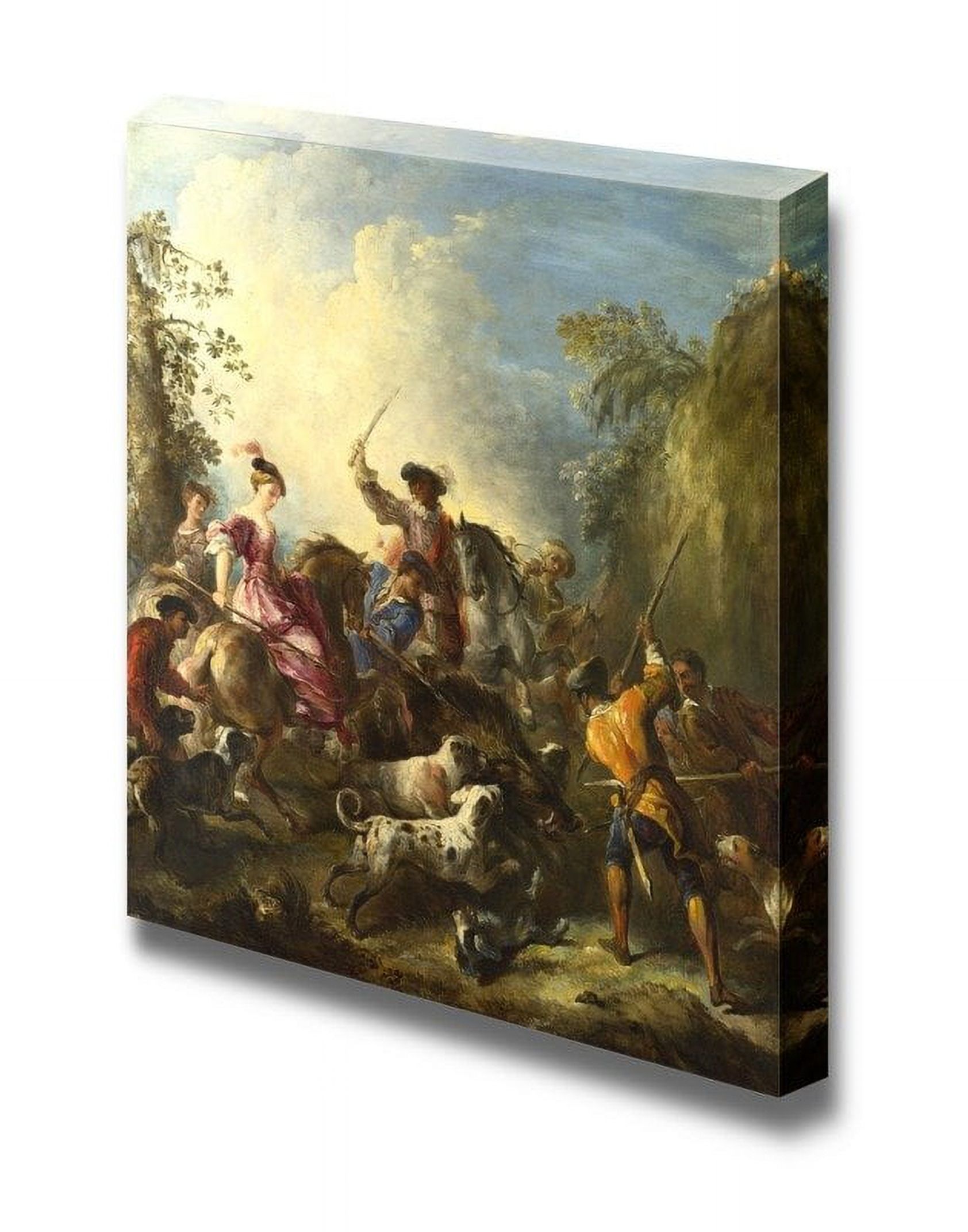 wall26 - The Boar Hunt by Joseph Parrocel - Canvas Print Wall Art ...