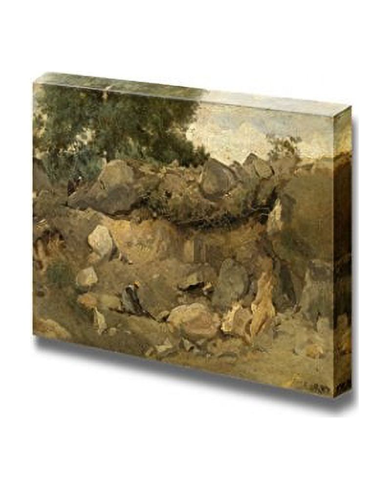 wall26 - The Chaise-Marie Quarry at Fontainebleau by Jean-Baptiste ...