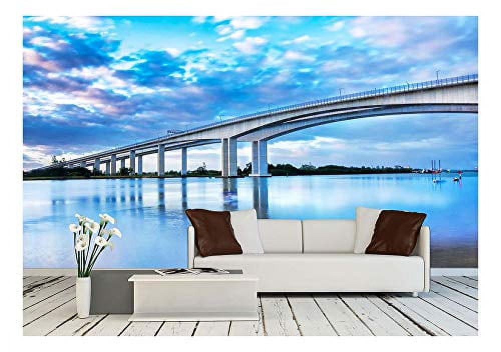 wall26 - The Gateway Bridge Sir Leo Hielscher Bridges at Sunset in Brisbane Queensland Australia ...
