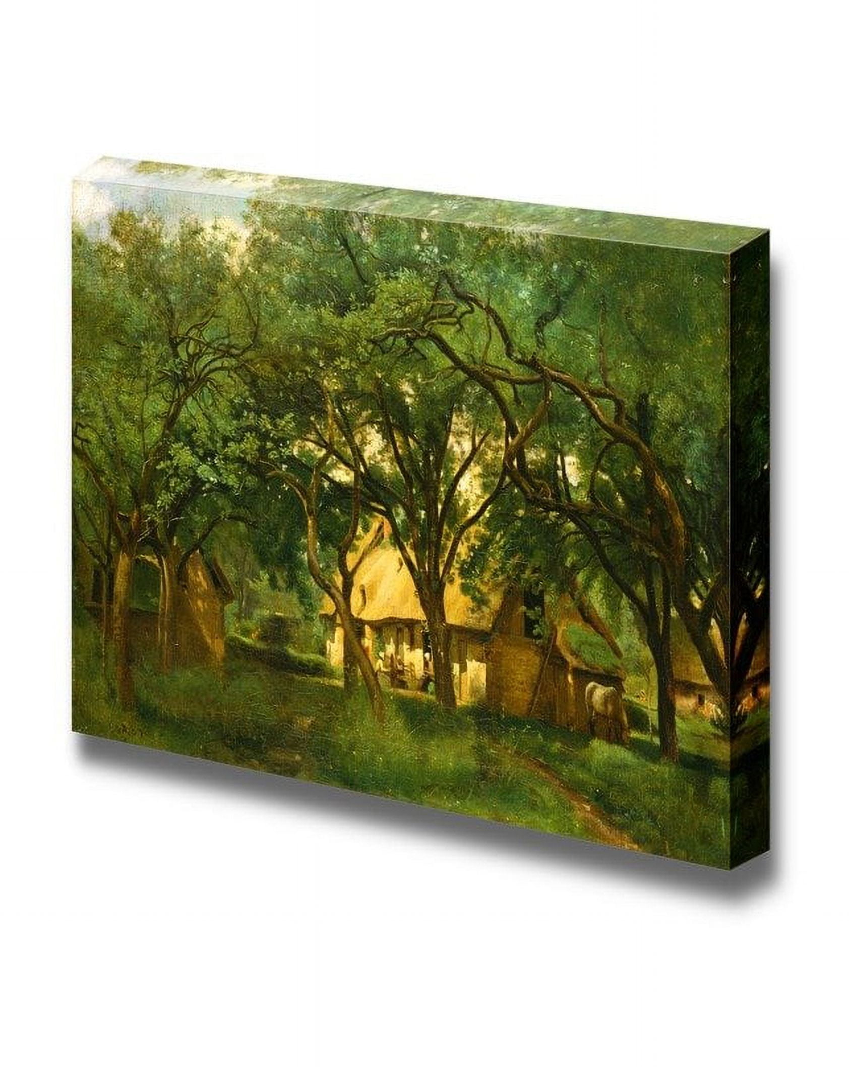 wall26 - The Toutain Farm at Honfleur by Jean-Baptiste-Camille Corot ...