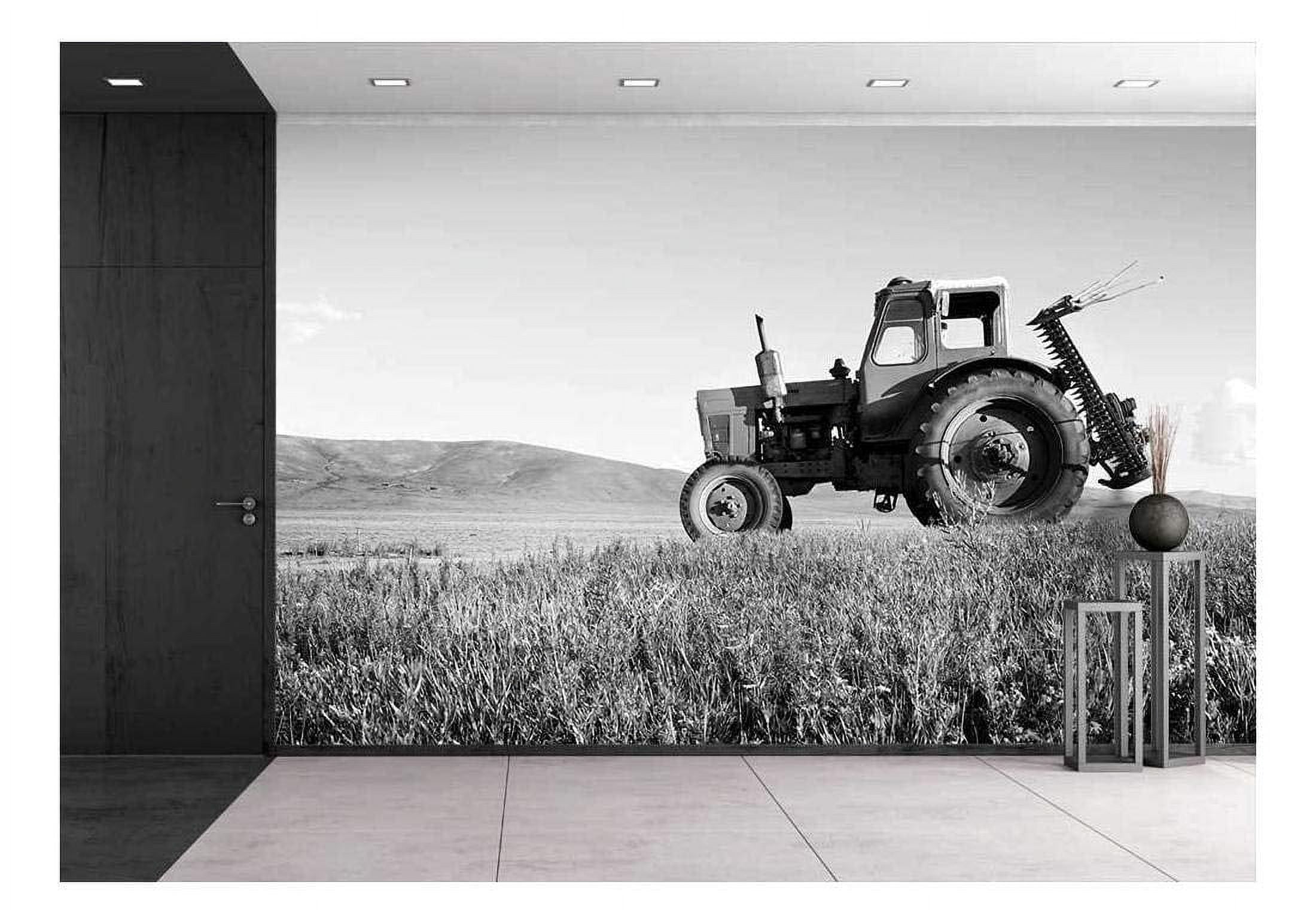 wall26 - Tractor Agriculture Tranquil Remote Suburb Field Concept ...