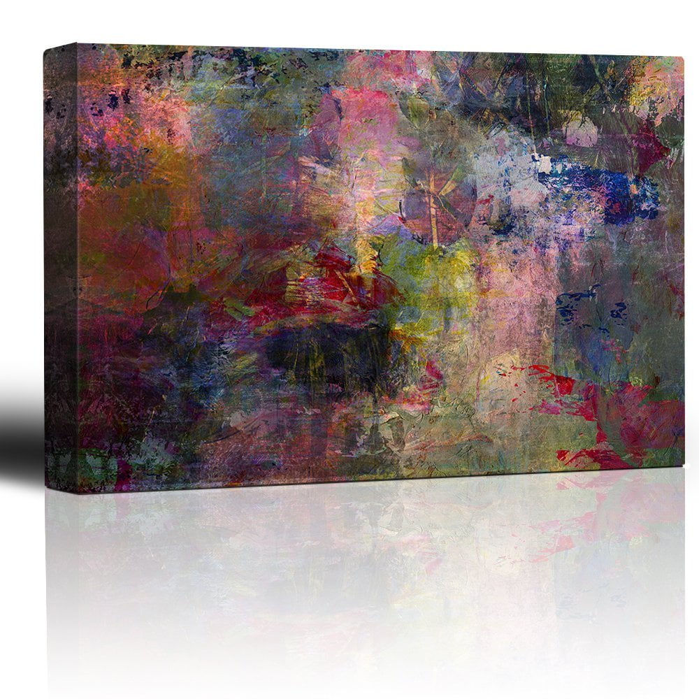 wall26 - Vibrant and Colorful Splattered Watercolor Paint - Giclee ...
