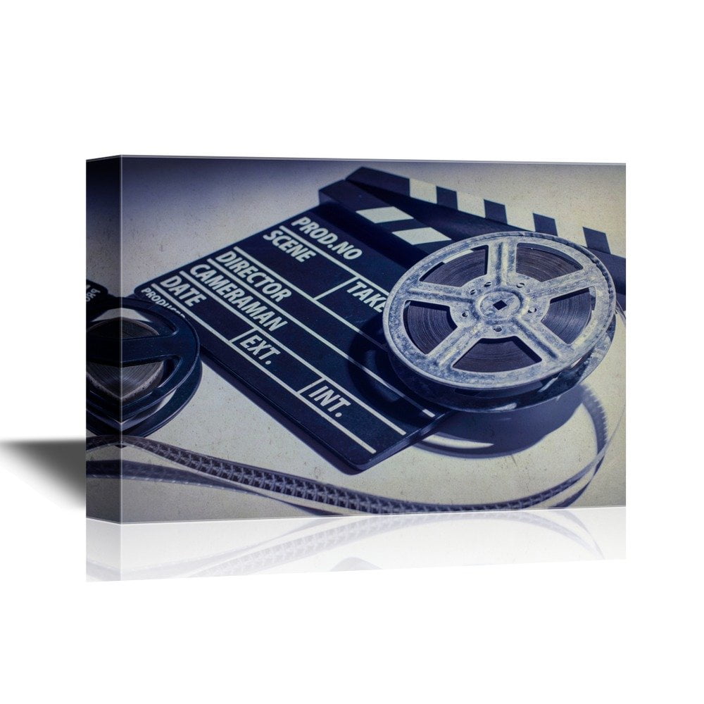 wall26 - Vintage Filming Equipment Canvas Wall Art - Vintage Projector ...