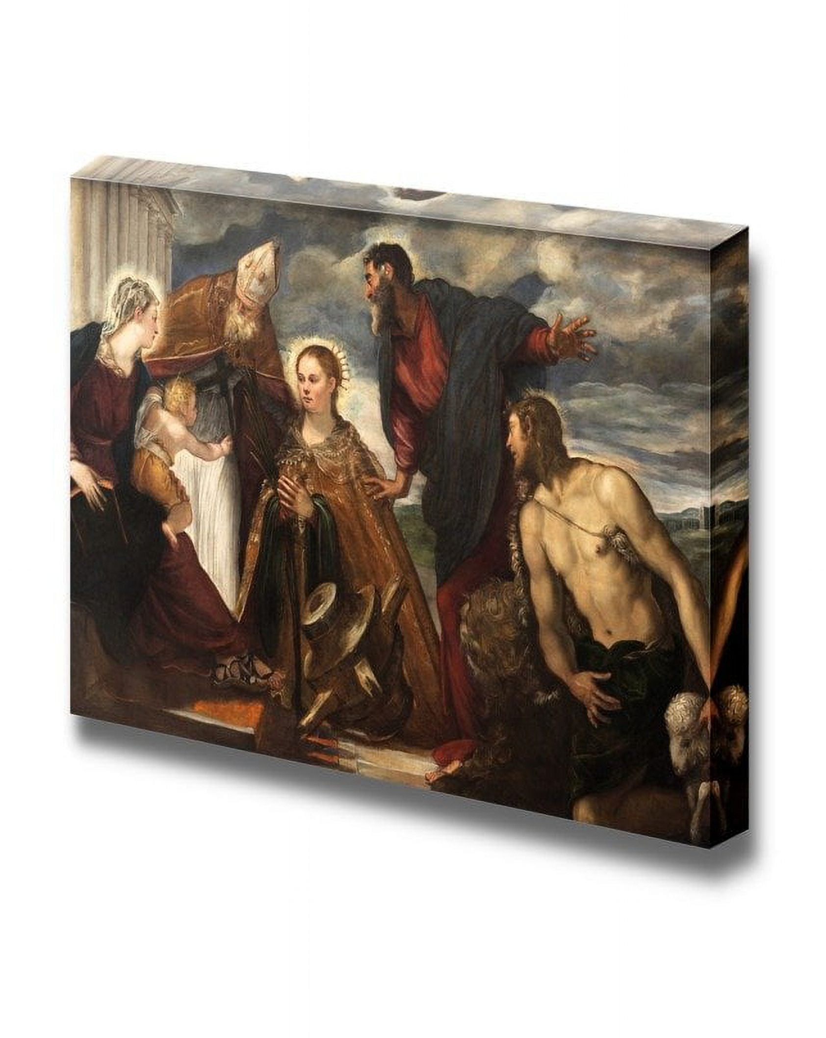 wall26 - Virgin and Child, with Saint Catherine, Saint Augustin, Saint ...