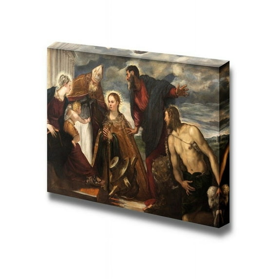 wall26 - Virgin and Child, with Saint Catherine, Saint Augustin, Saint ...