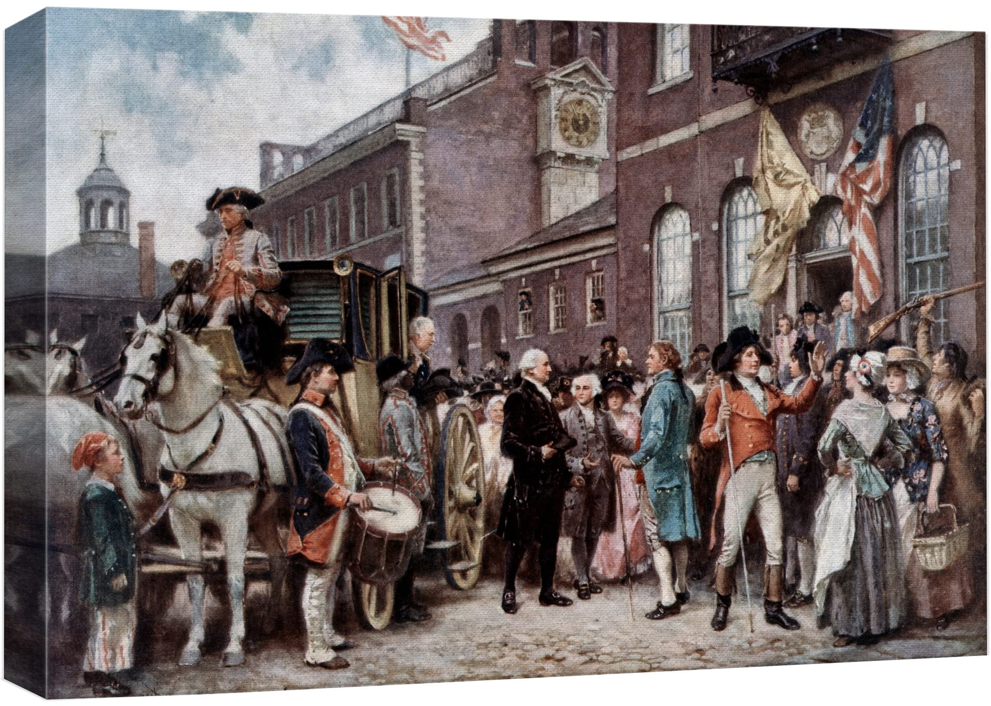 wall26 - Washington's Inaugration at Philadelphia by Jean Leon Gerome ...