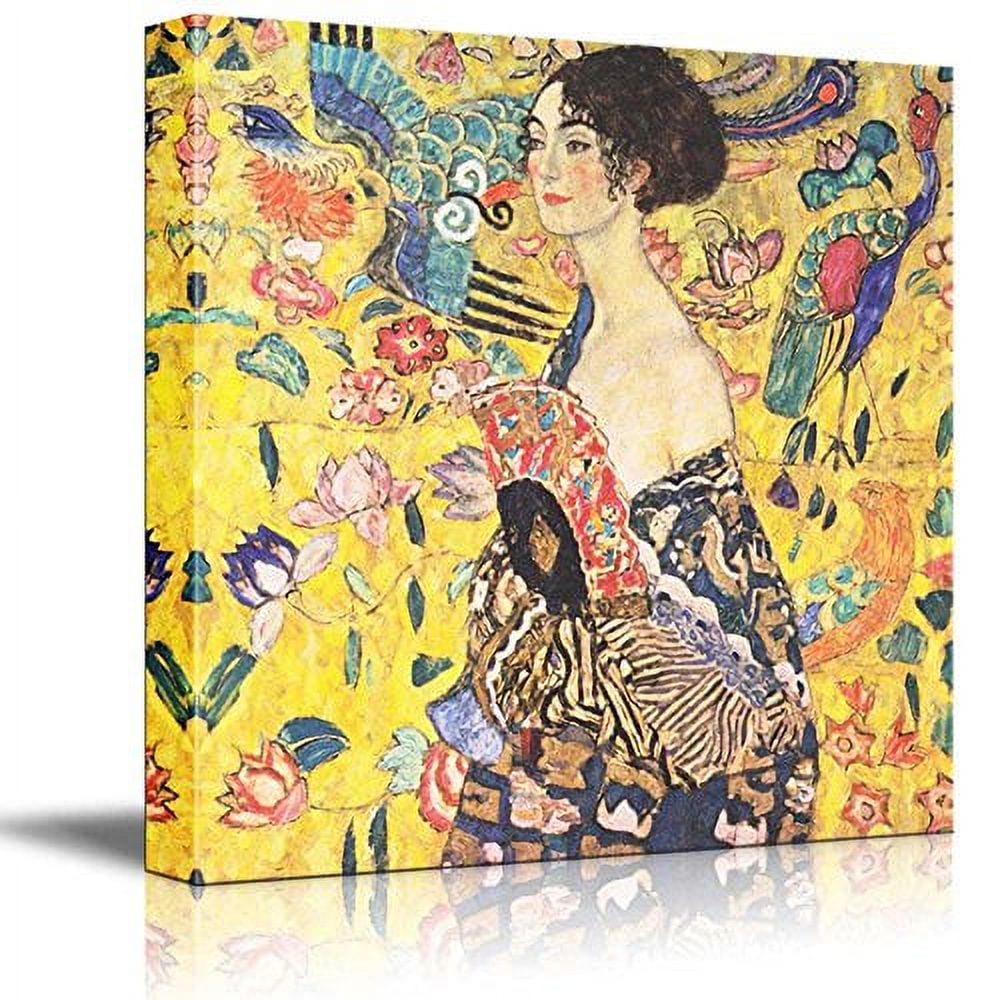 wall26 Woman with Fan by Gustav Klimt - Austrian Symbolist Painter ...