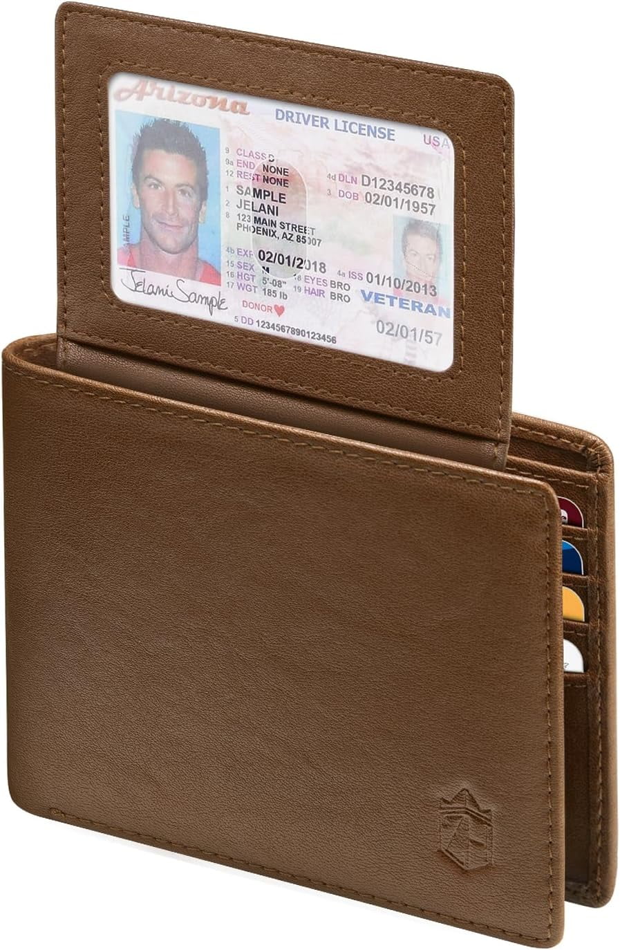 wallet for Men 14 Card Holder Slim Rfid Leather 2 ID Window Men's ...