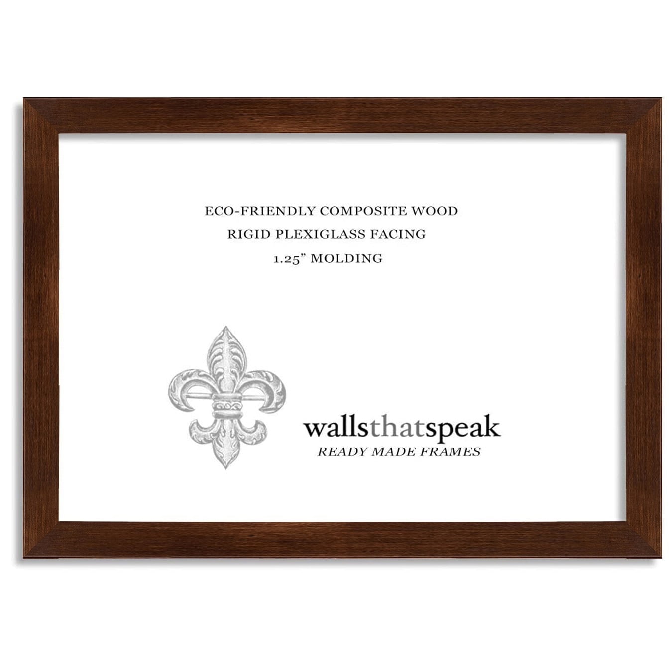 wallsthatspeak Puzzle Frame, Mocha Walnut, 38x26 - Walmart.com
