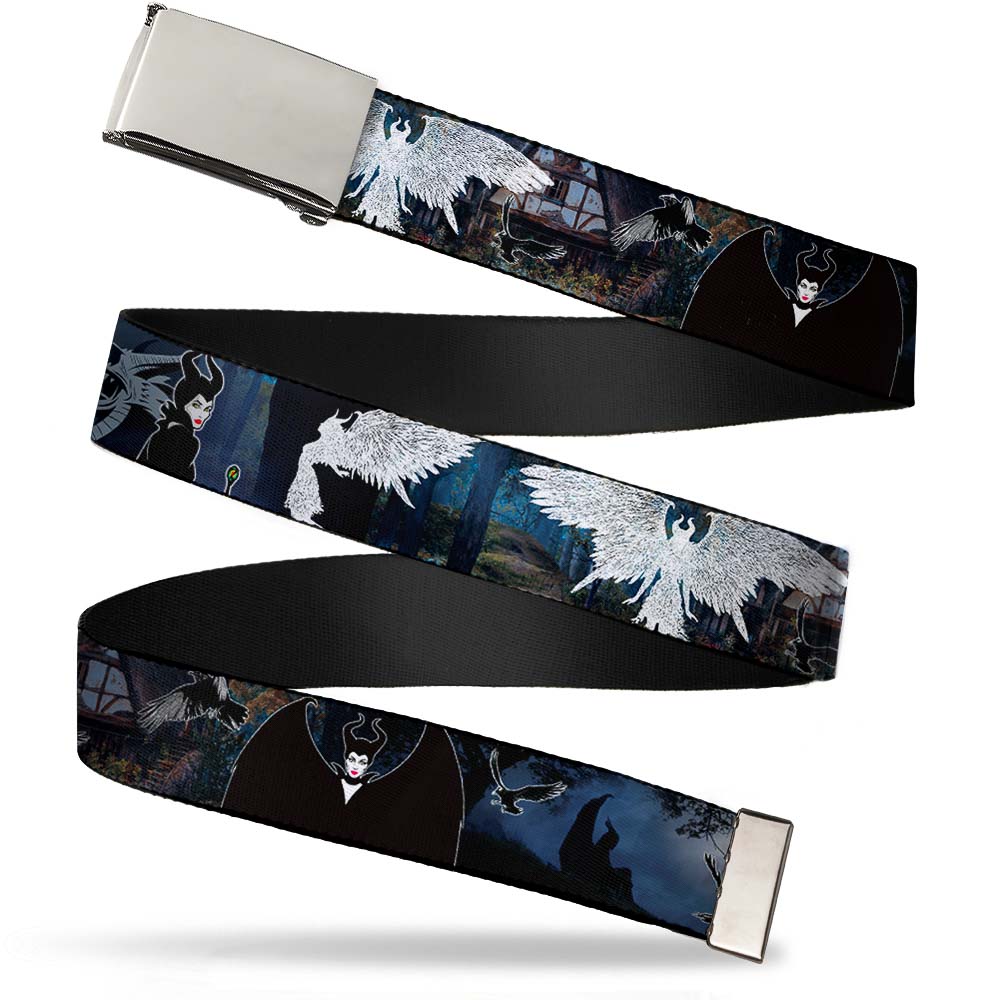 Disney Belt, Flip Web Belt Maleficent Dragon Diaval Forest Poses, 1.0 ...