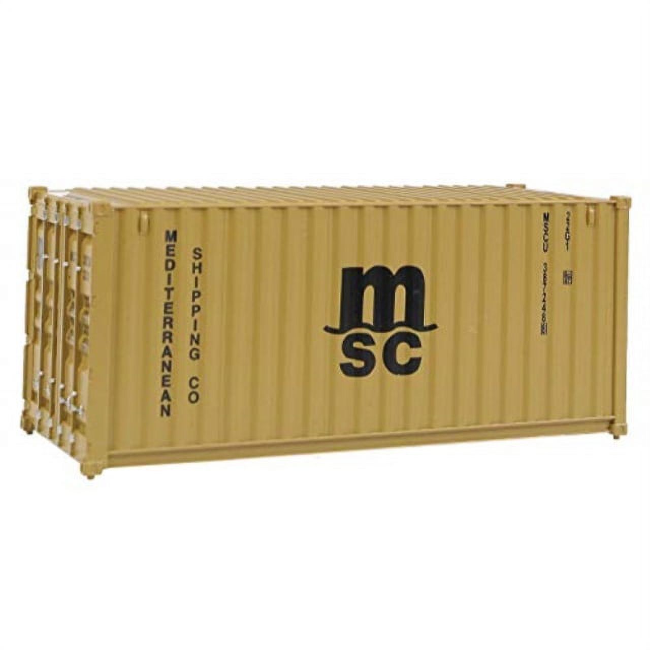 walthers scenemaster rs msc brn container, 20' - Walmart.com