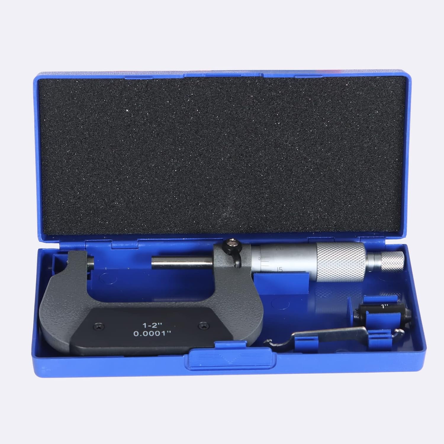 waltyotur 1-2 in Precision Outside Micrometer W/Box, 0.0001 Graduation ...