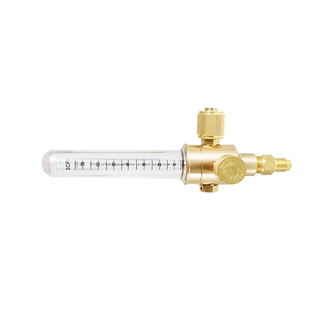 waltyotur 1/4 Inch Nitrogen Flow Meter SAE Flare Inlet and Outlet 50PSI ...