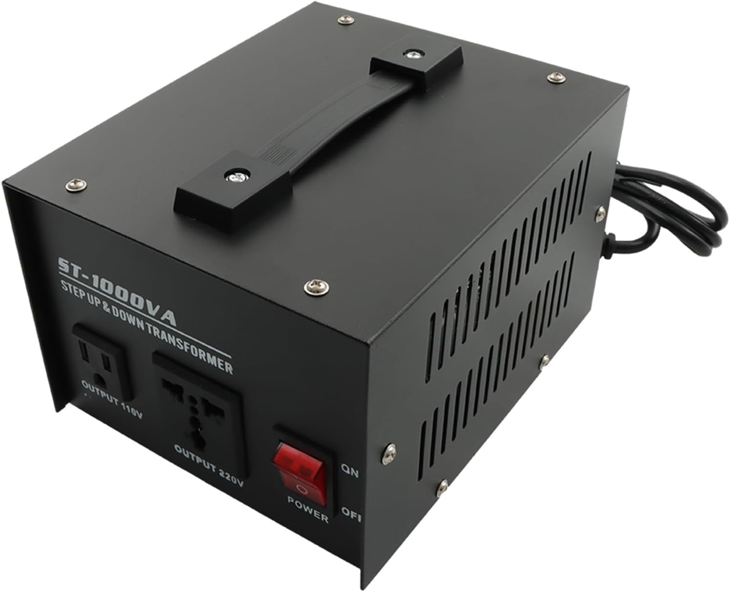 waltyotur 1000W Transformer Circuit Breaker Protected Step-Up/Step-Down ...