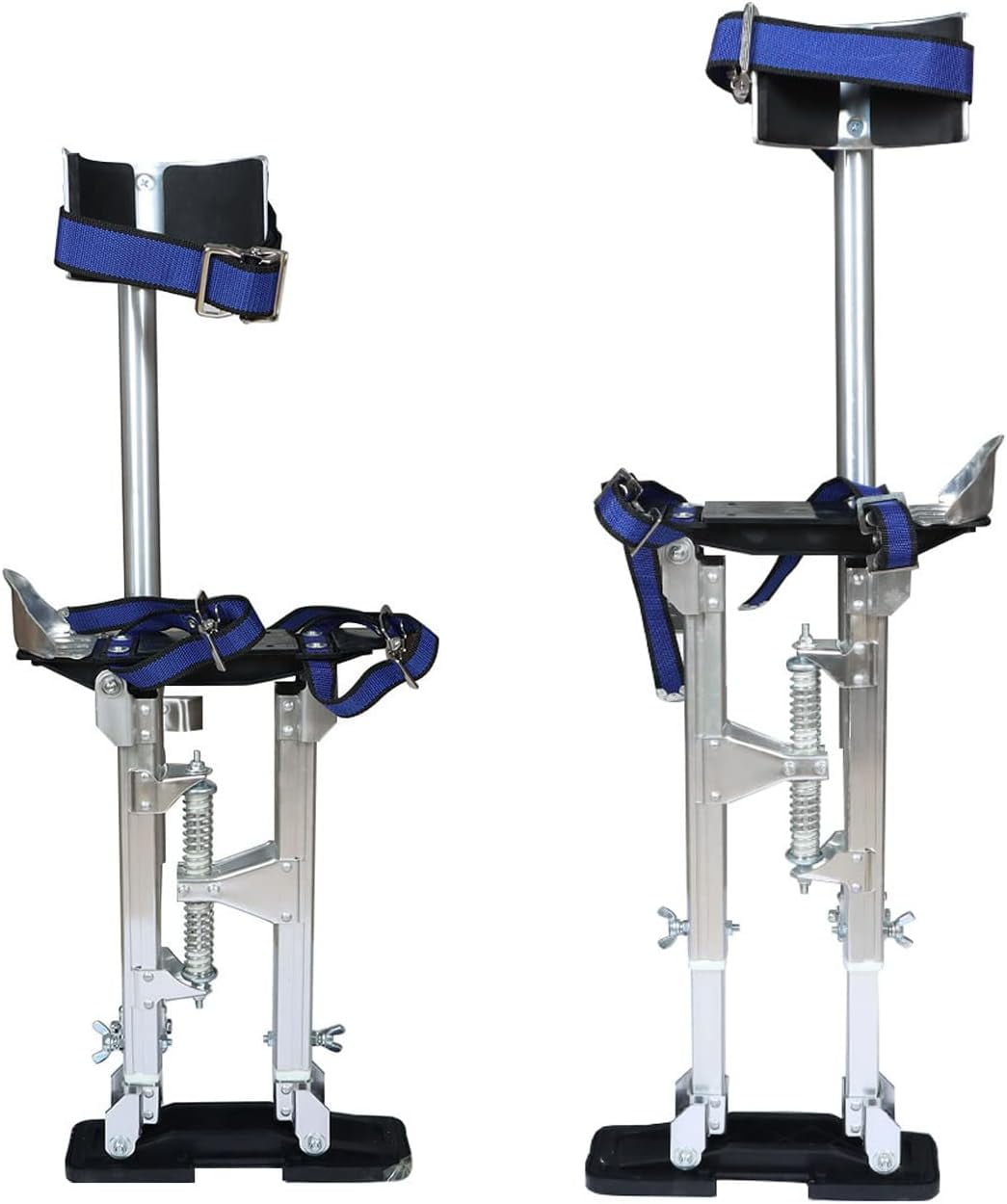 waltyotur 15-23 Inch Aluminum Alloy Stilts Silver Adjustable Height Fit ...