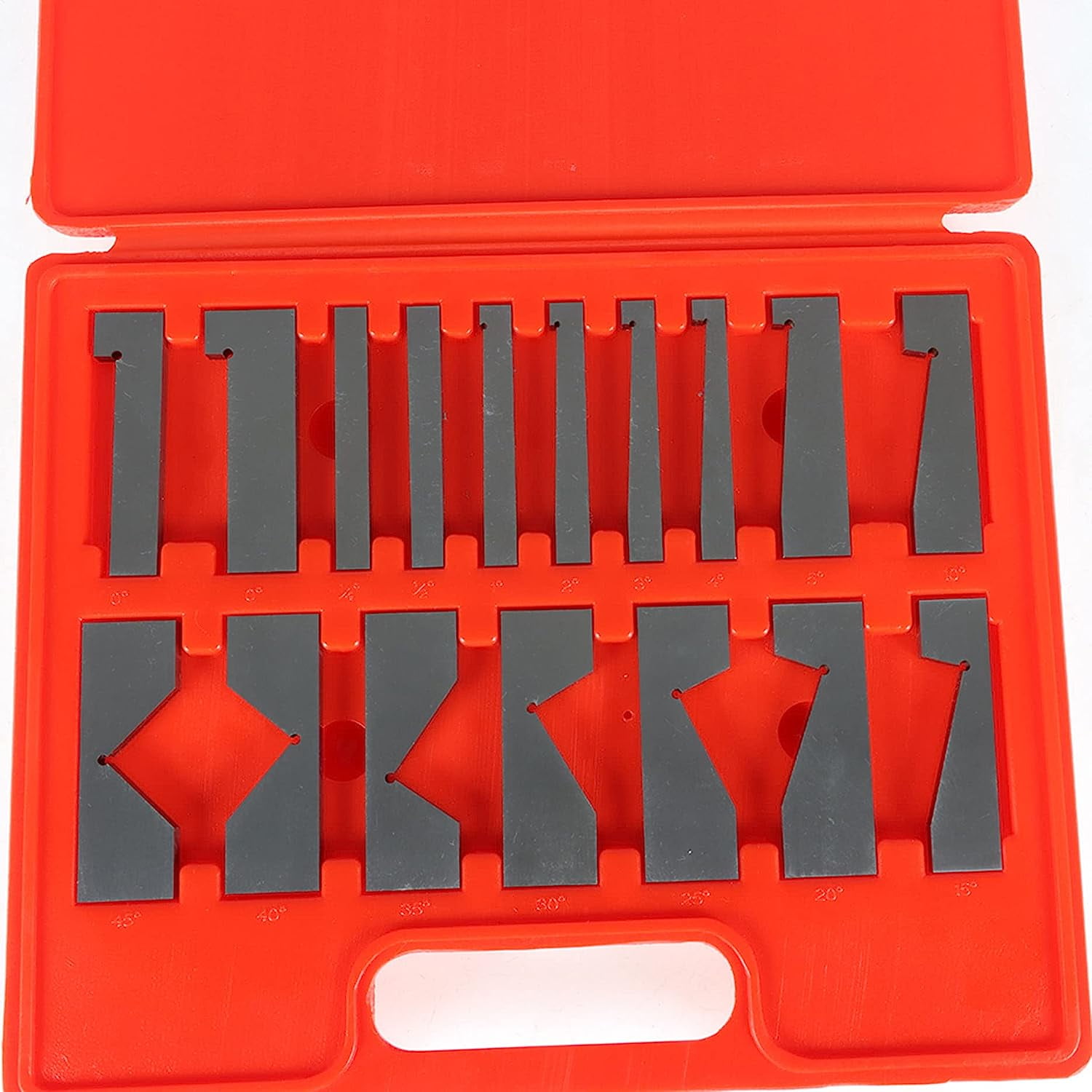 waltyotur 17Pcs Angle Plates Block Set, Precision Steel Gauge Block ...