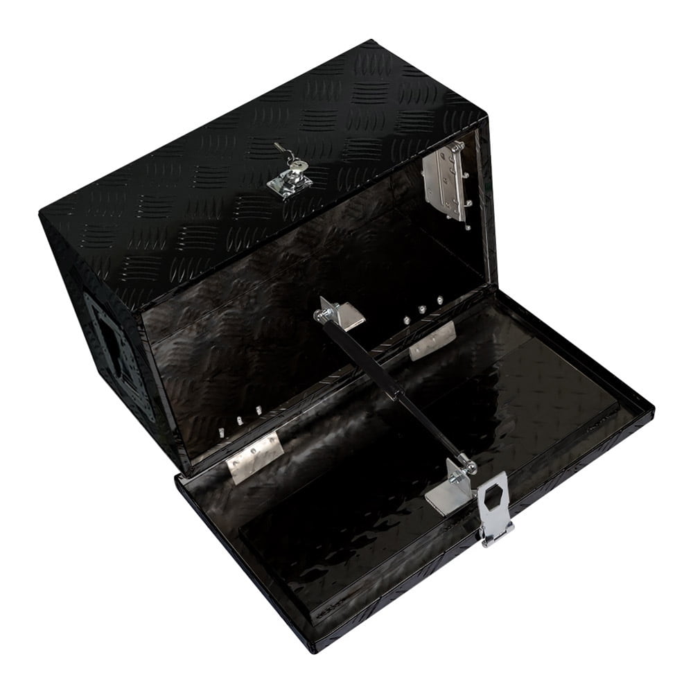 waltyotur 20 x 12 x 9.5 Inch Black Aluminum Tool Box for Car Pickup ...
