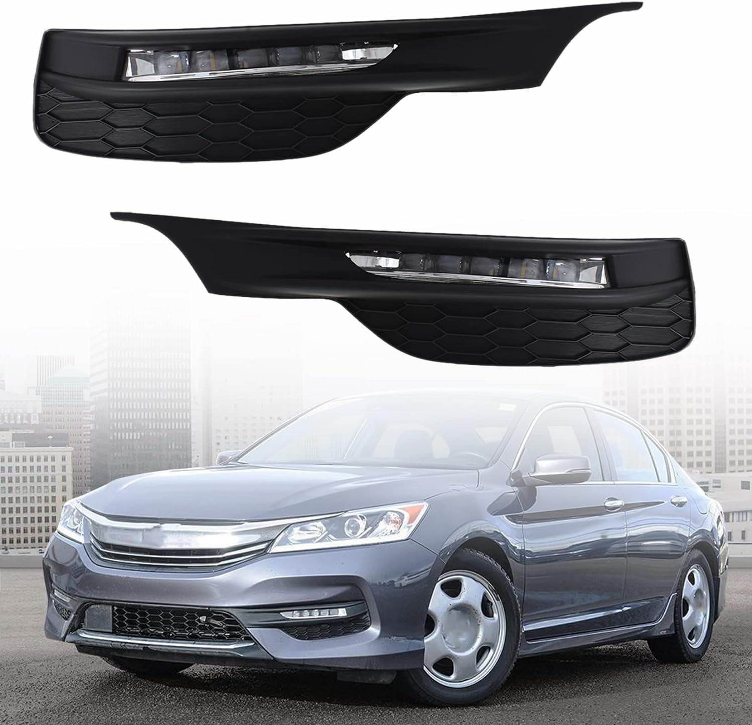 waltyotur 2Pcs LED Fog Lights Assembly with Bulbs with Switch Wires Kit ...