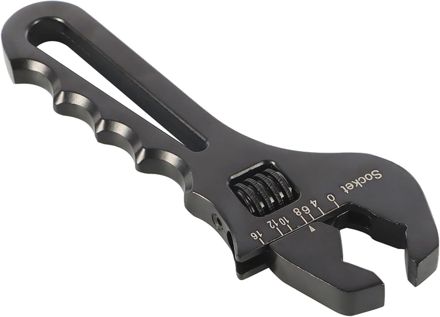 waltyotur 3AN-16AN Black Adjustable Wrench Aluminum Tool Spanner for ...