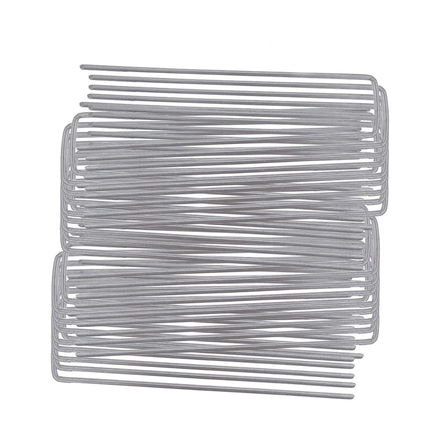 waltyotur 6 Inch 1000 Pack Galvanized Garden Staples, Rugged and ...