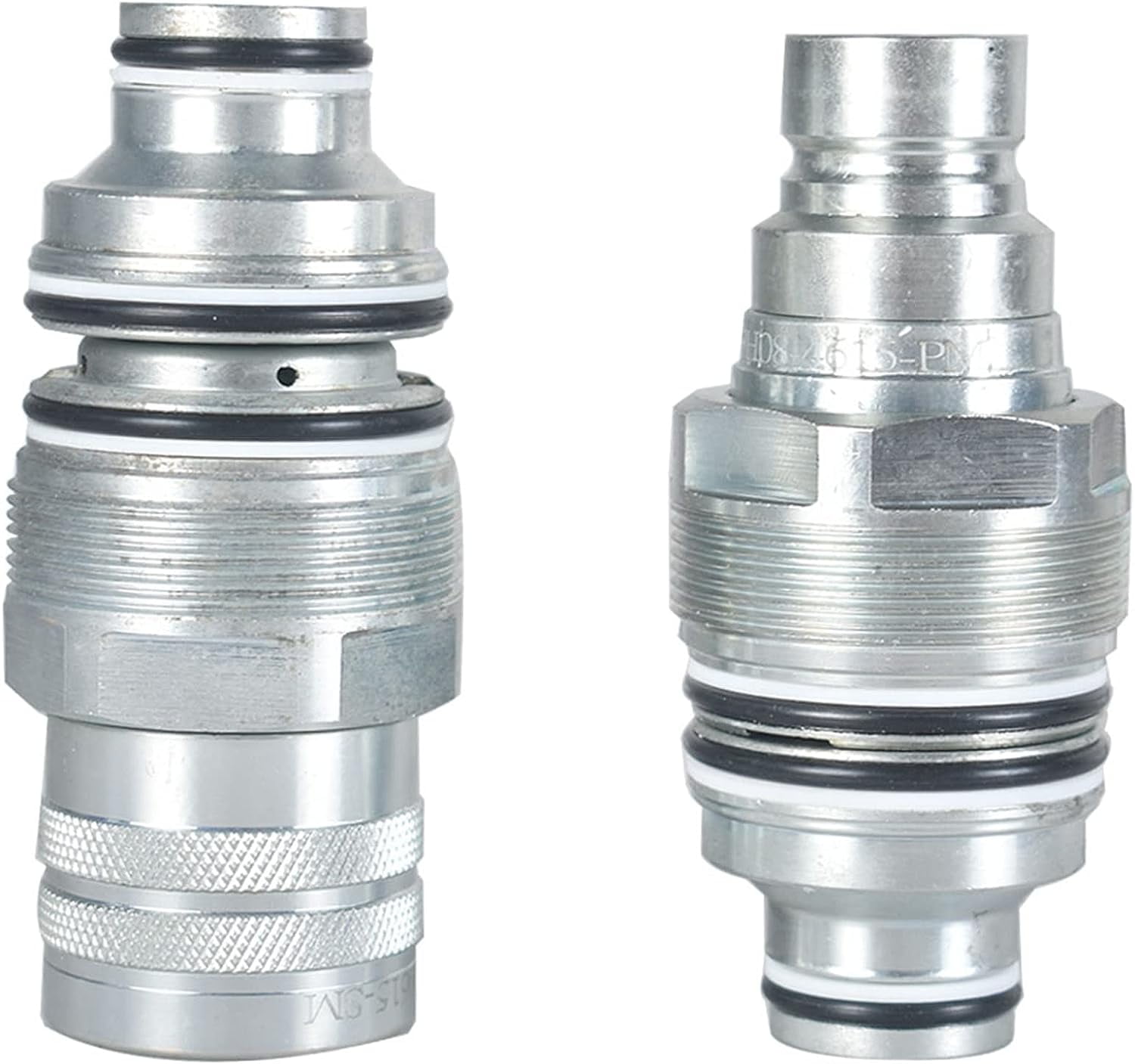 waltyotur 6679837 6680018 Male & Female Flat Face Coupler Kit Hydraulic ...