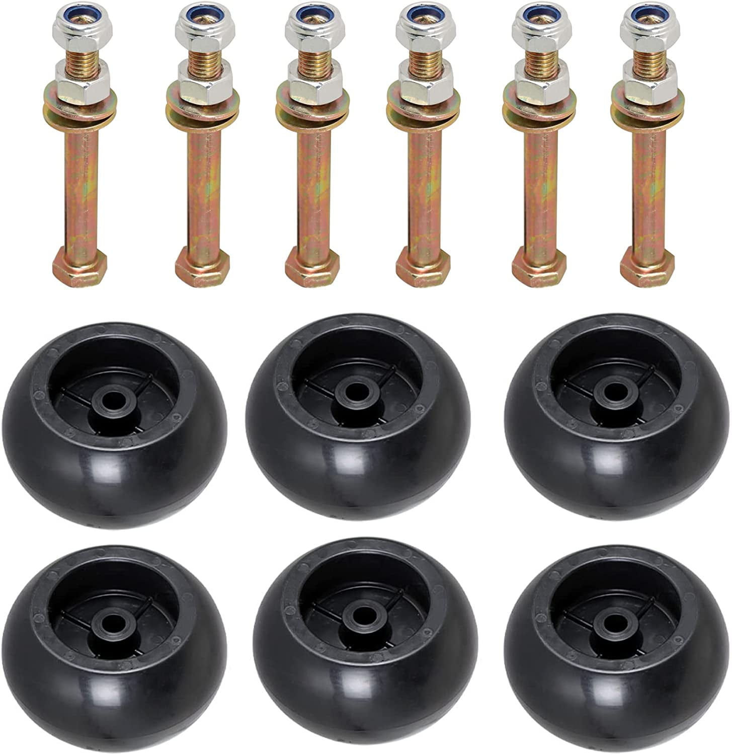 waltyotur 6Pcs Mower Deck Wheels Replacement for Hustler 788166 31997 ...