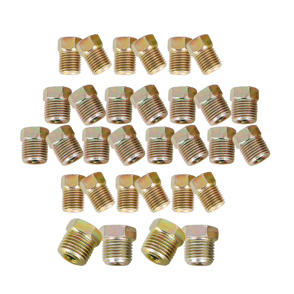waltyotur Brake Line Tubing Fitting Nuts Kit For Inverted Flares on 3/ ...