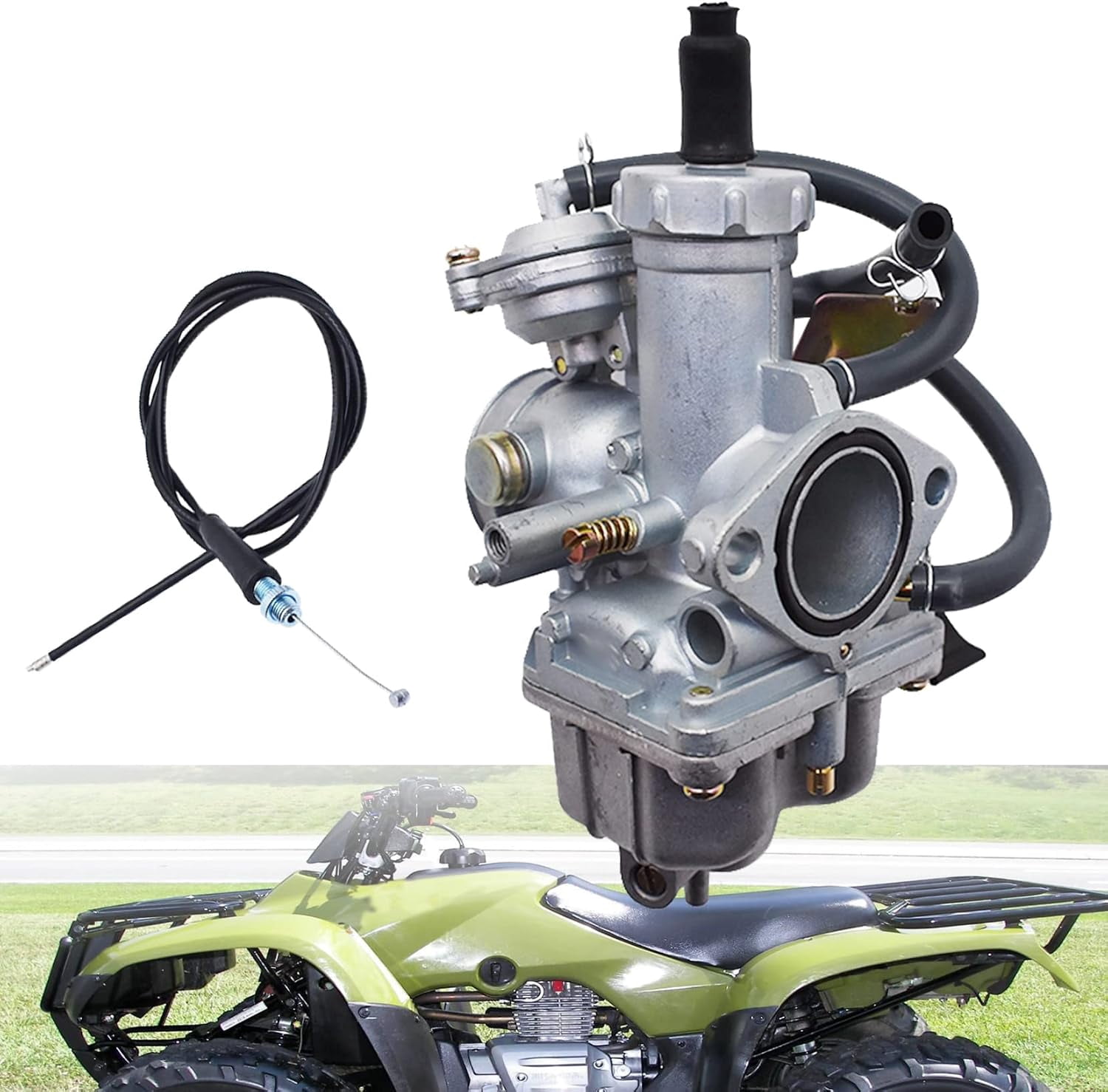 waltyotur Carburetor Replacement for TRX 250TM TRX 250TE Fourtrax Recon ...