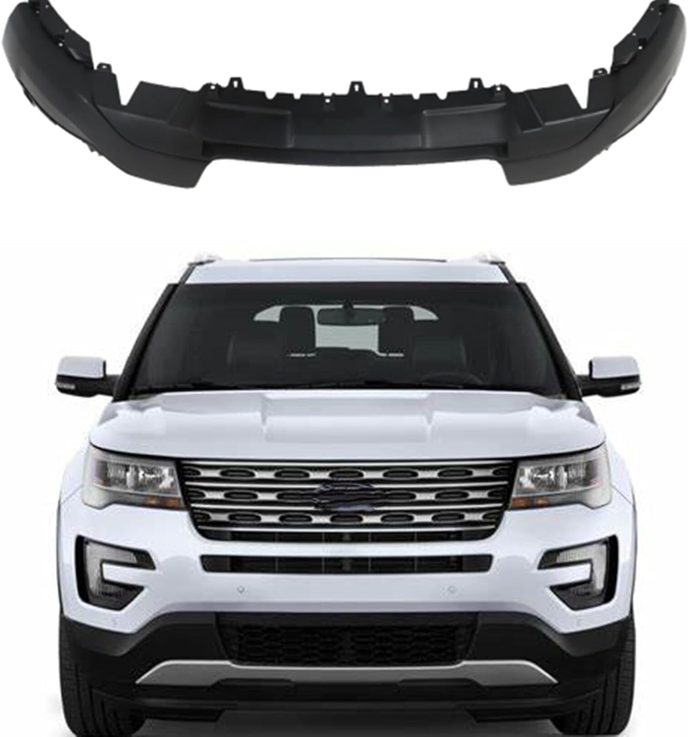 waltyotur Front Lower Bumper Primed Replacement for Explorer 2016 2017 ...
